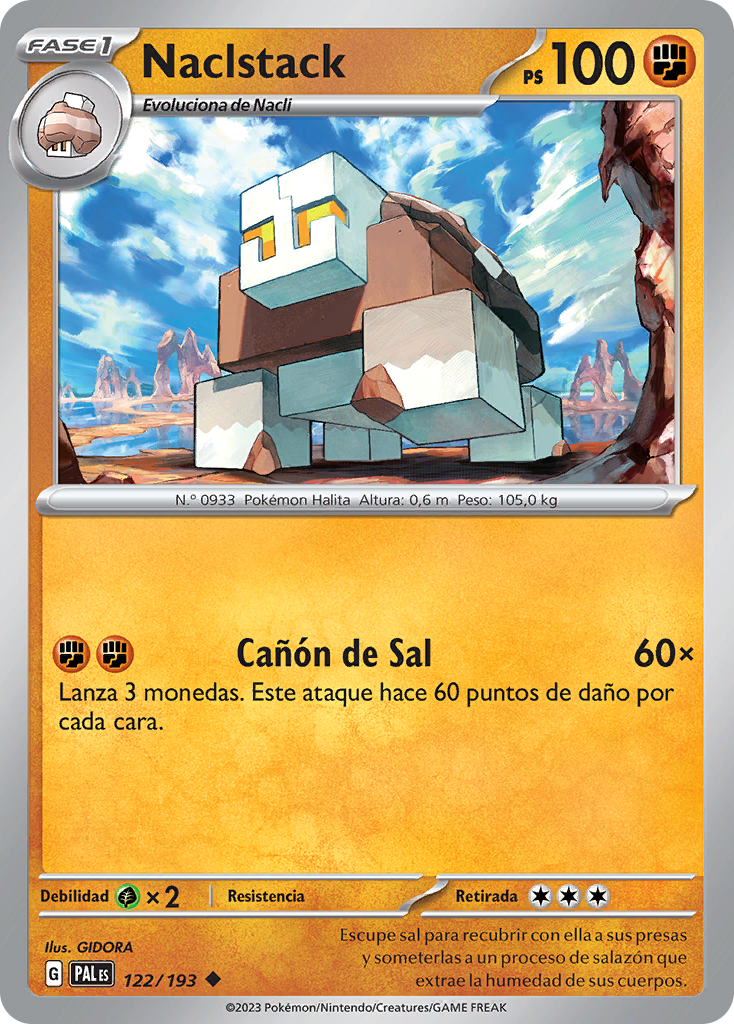 Naclstack (Evoluciones en Paldea TCG) - WikiDex, la enciclopedia Pokémon