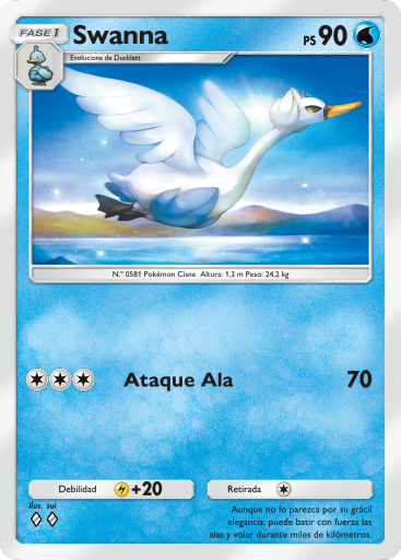 Swanna (Genes Formidables TCG Pocket) - WikiDex, la enciclopedia Pokémon