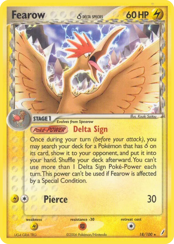 Fearow δ (Crystal Guardians TCG) - WikiDex, la enciclopedia Pokémon