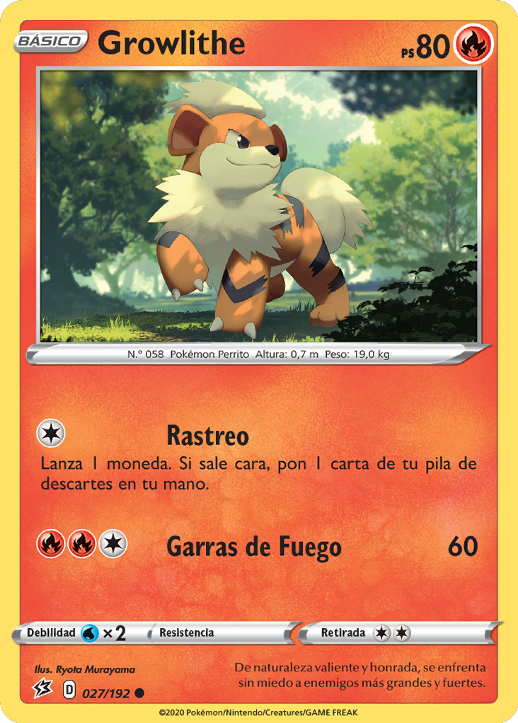 Growlithe (Choque Rebelde TCG) - WikiDex, la enciclopedia Pokémon