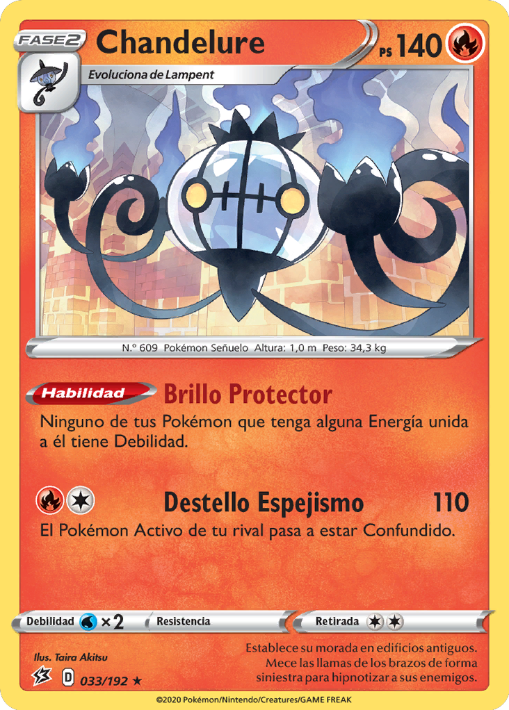 Chandelure (Choque Rebelde TCG) - WikiDex, la enciclopedia Pokémon