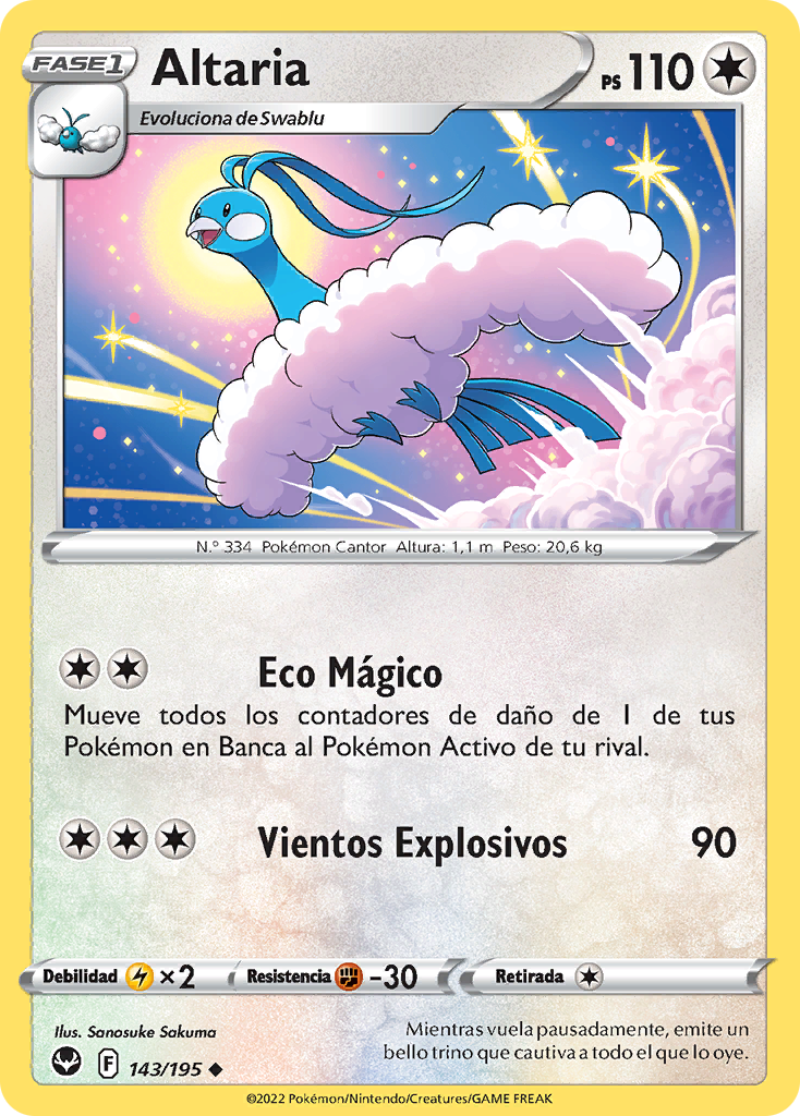 Altaria (Tempestad Plateada TCG) - WikiDex, la enciclopedia Pokémon