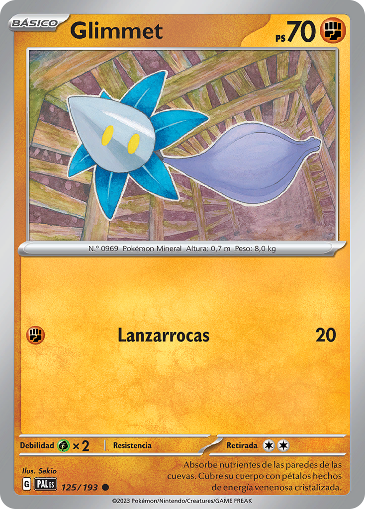 Glimmet (Evoluciones en Paldea 125 TCG) - WikiDex, la enciclopedia Pokémon
