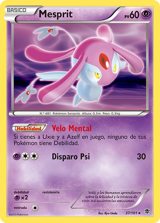 Mesprit (Explosión Plasma TCG) - WikiDex, la enciclopedia Pokémon