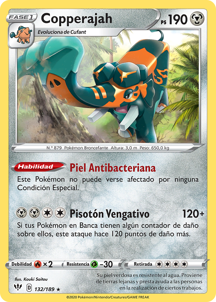 Copperajah (Oscuridad Incandescente TCG) - WikiDex, la enciclopedia Pokémon