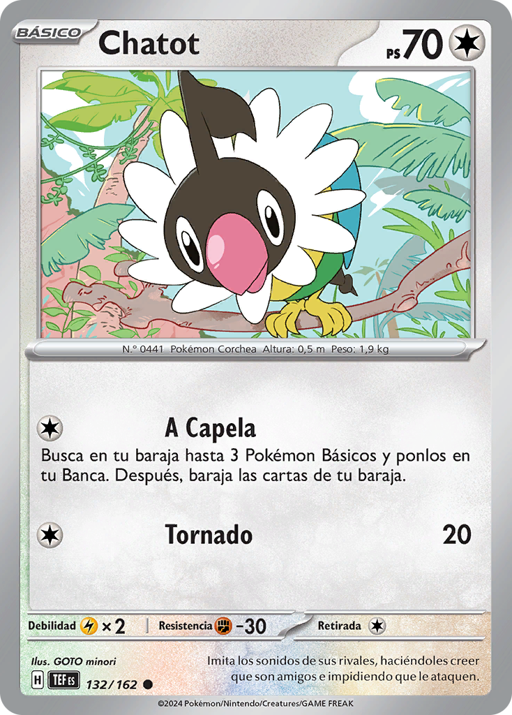 Chatot (Fuerzas Temporales TCG) - WikiDex, la enciclopedia Pokémon