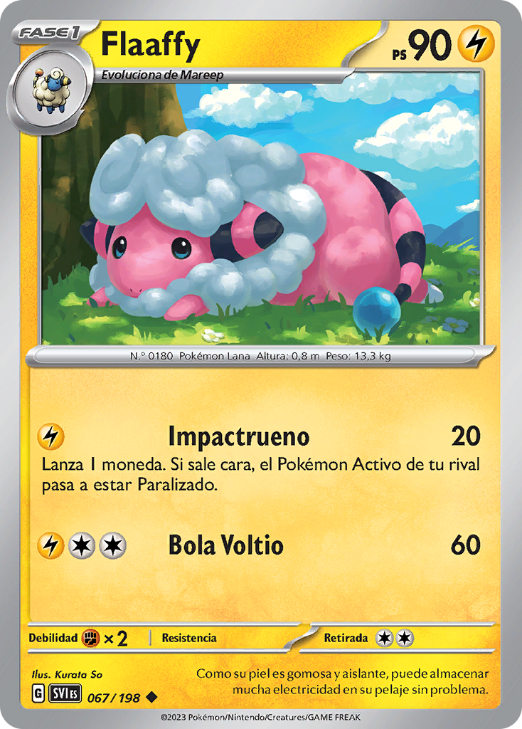 Flaaffy (Escarlata y Púrpura TCG) - WikiDex, la enciclopedia Pokémon