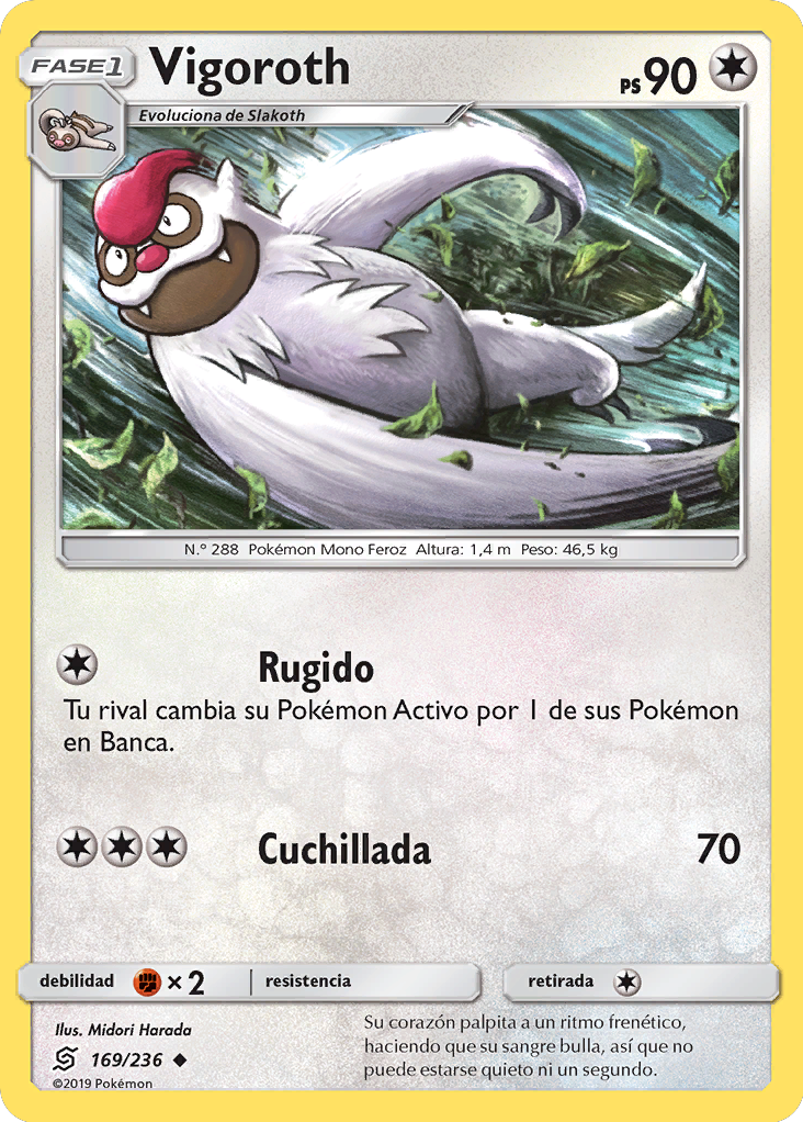 Vigoroth (Mentes Unidas TCG) - WikiDex, la enciclopedia Pokémon