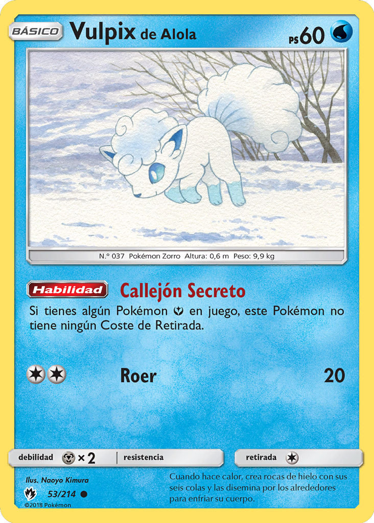 Vulpix de Alola (Truenos Perdidos TCG) - WikiDex, la enciclopedia Pokémon