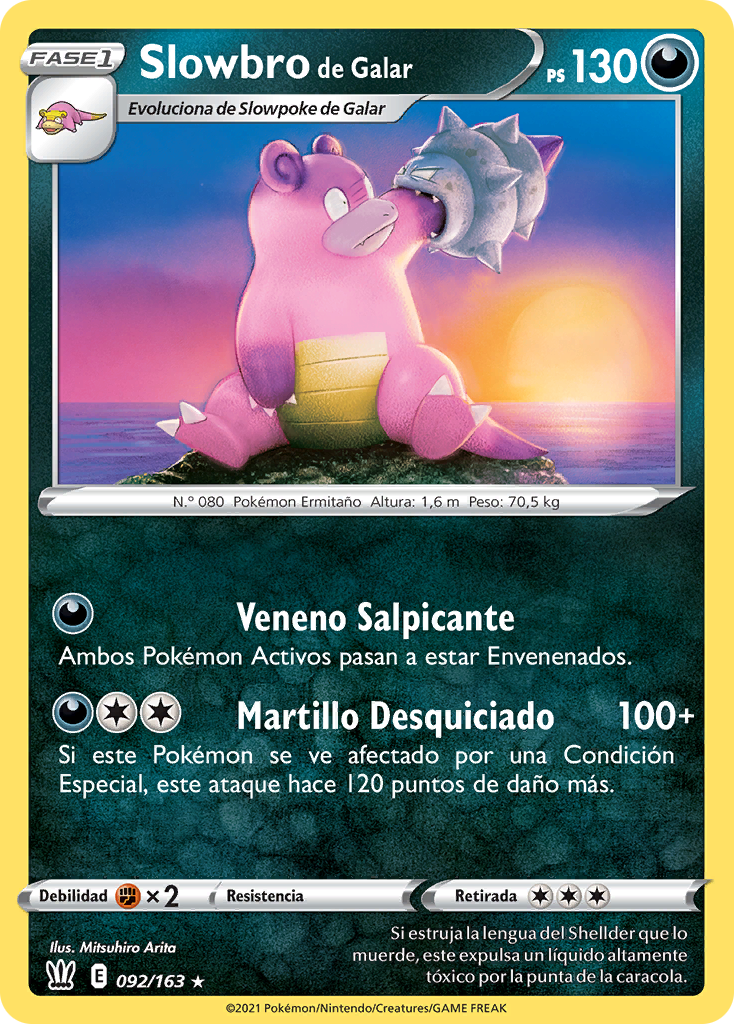 Slowbro de Galar (Estilos de Combate TCG) - WikiDex, la enciclopedia ...