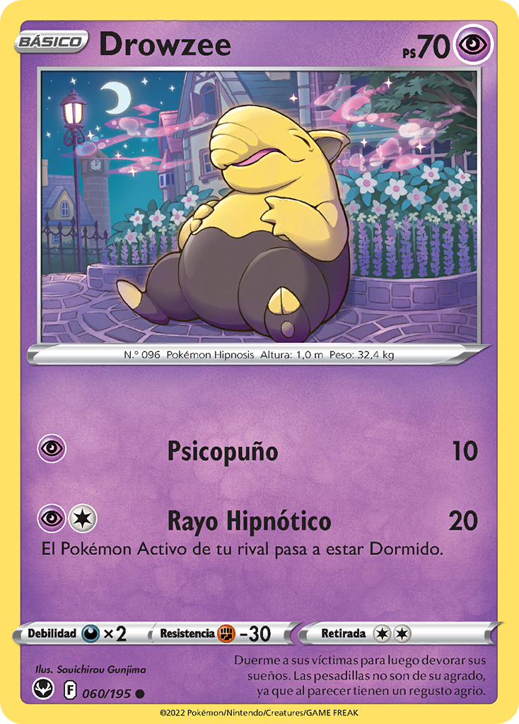 Drowzee (Tempestad Plateada TCG) - WikiDex, la enciclopedia Pokémon