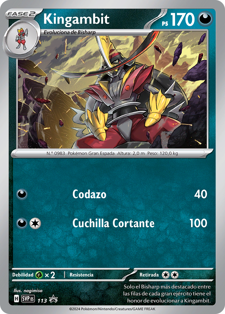 Kingambit (SV Promo 113 TCG) - WikiDex, la enciclopedia Pokémon