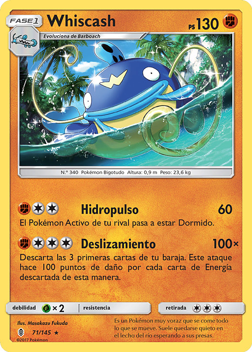 Whiscash (Albor de Guardianes TCG) - WikiDex, la enciclopedia Pokémon