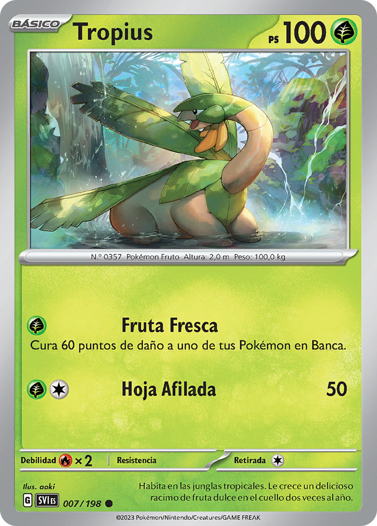 Tropius (Escarlata y Púrpura TCG) - WikiDex, la enciclopedia Pokémon