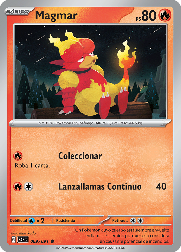 Magmar (Destinos de Paldea TCG) - WikiDex, la enciclopedia Pokémon