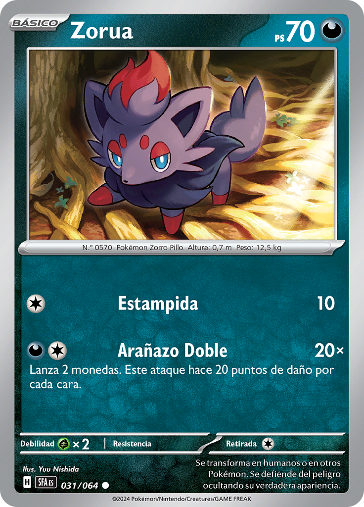 Zorua (Fábula Sombría TCG) - WikiDex, la enciclopedia Pokémon