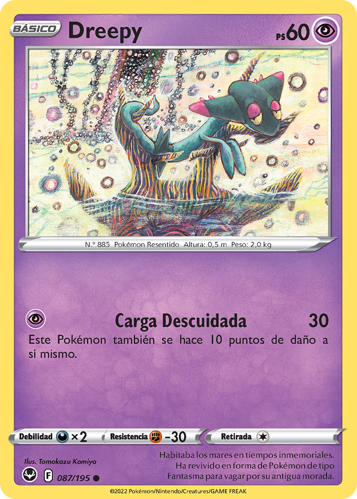 Dreepy (Tempestad Plateada TCG) - WikiDex, la enciclopedia Pokémon