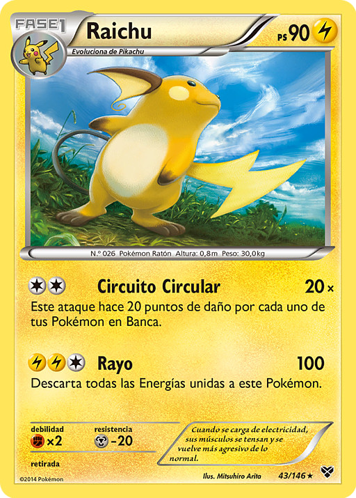 Raichu (XY TCG) - WikiDex, la enciclopedia Pokémon