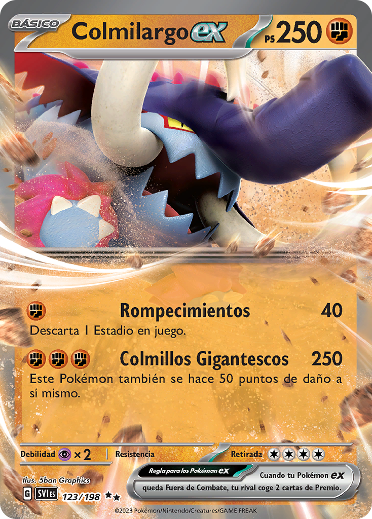Colmilargo ex (Escarlata y Púrpura TCG) - WikiDex, la enciclopedia Pokémon