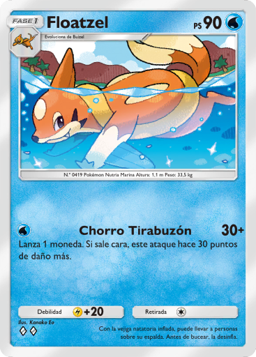 Floatzel (Pugna Espaciotemporal TCG Pocket) - WikiDex, la enciclopedia ...