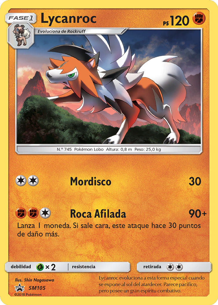 Lycanroc (SM Promo 105 TCG) - WikiDex, la enciclopedia Pokémon