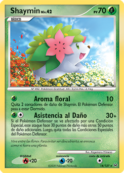 Shaymin (Platino 14 TCG) - WikiDex, la enciclopedia Pokémon