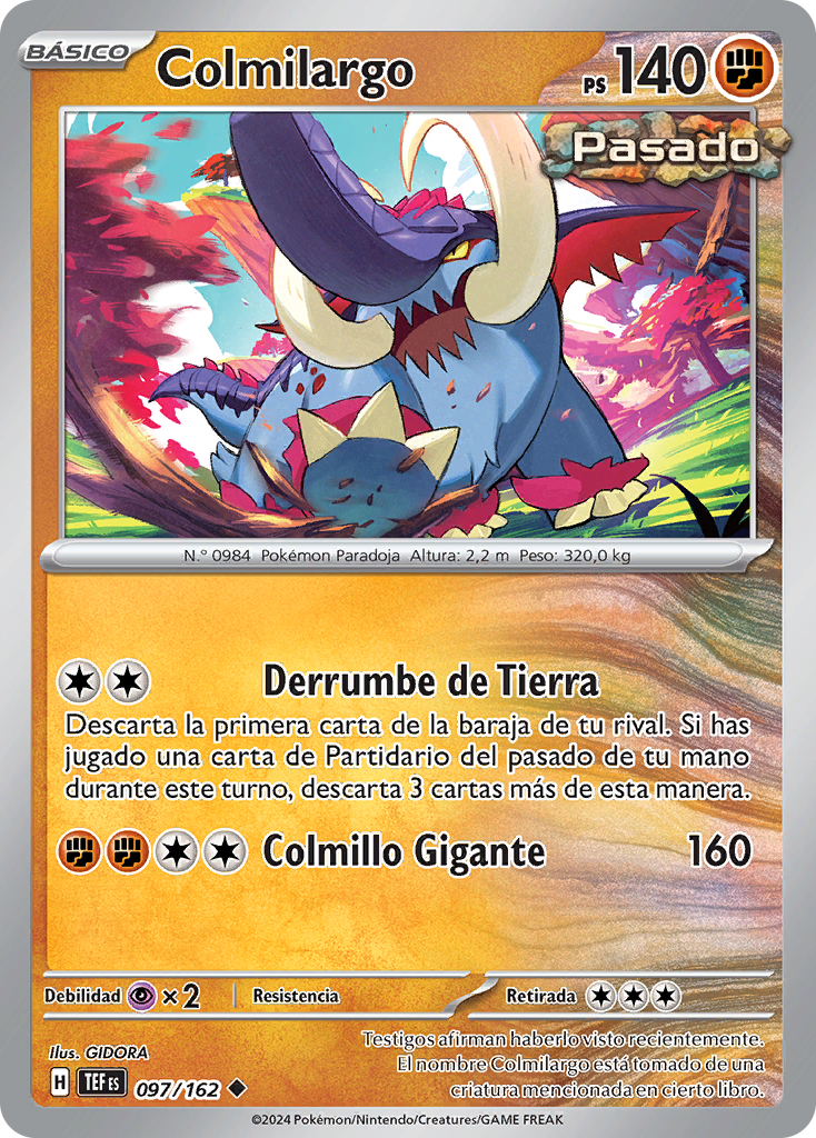 Colmilargo (Fuerzas Temporales 97 TCG) - WikiDex, la enciclopedia Pokémon