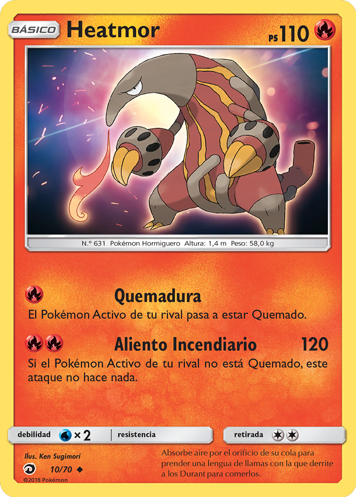 Heatmor (Majestad de Dragones TCG) - WikiDex, la enciclopedia Pokémon