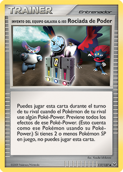 Invento del Equipo Galaxia G-103 Rociada de Poder (TCG) - WikiDex, la enciclopedia Pokémon