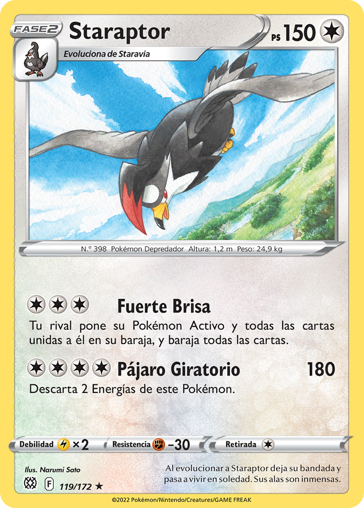 Staraptor (Astros Brillantes TCG) - WikiDex, la enciclopedia Pokémon