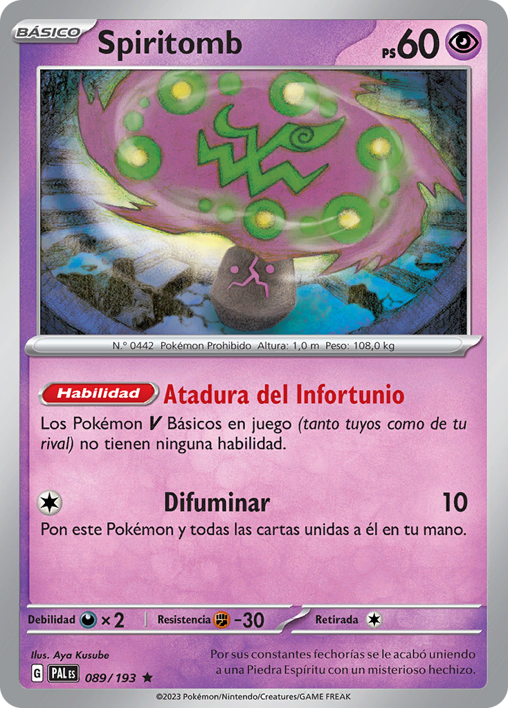 Spiritomb (Evoluciones en Paldea TCG) - WikiDex, la enciclopedia Pokémon