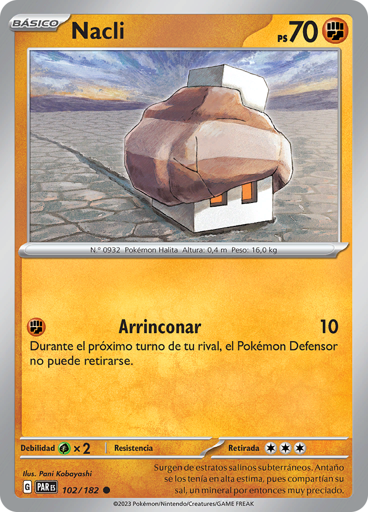 Nacli (Brecha Paradójica 102 TCG) - WikiDex, la enciclopedia Pokémon