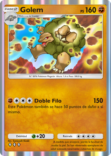 Golem (Genes Formidables TCG Pocket) - WikiDex, la enciclopedia Pokémon