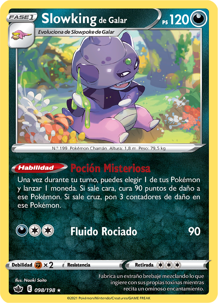 Slowking de Galar (Reinado Escalofriante TCG) - WikiDex, la ...