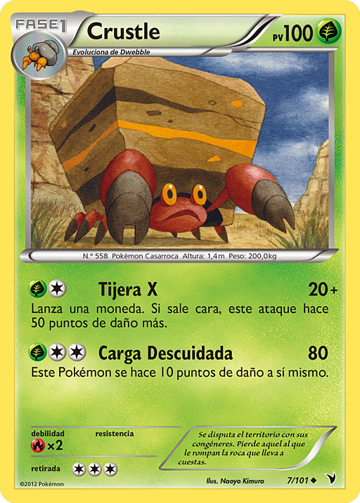 Crustle (Nobles Victorias TCG) - WikiDex, la enciclopedia Pokémon