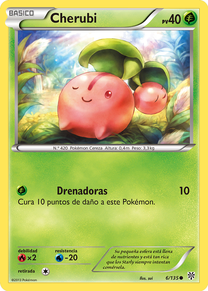 Cherubi (Tormenta Plasma TCG) - WikiDex, la enciclopedia Pokémon
