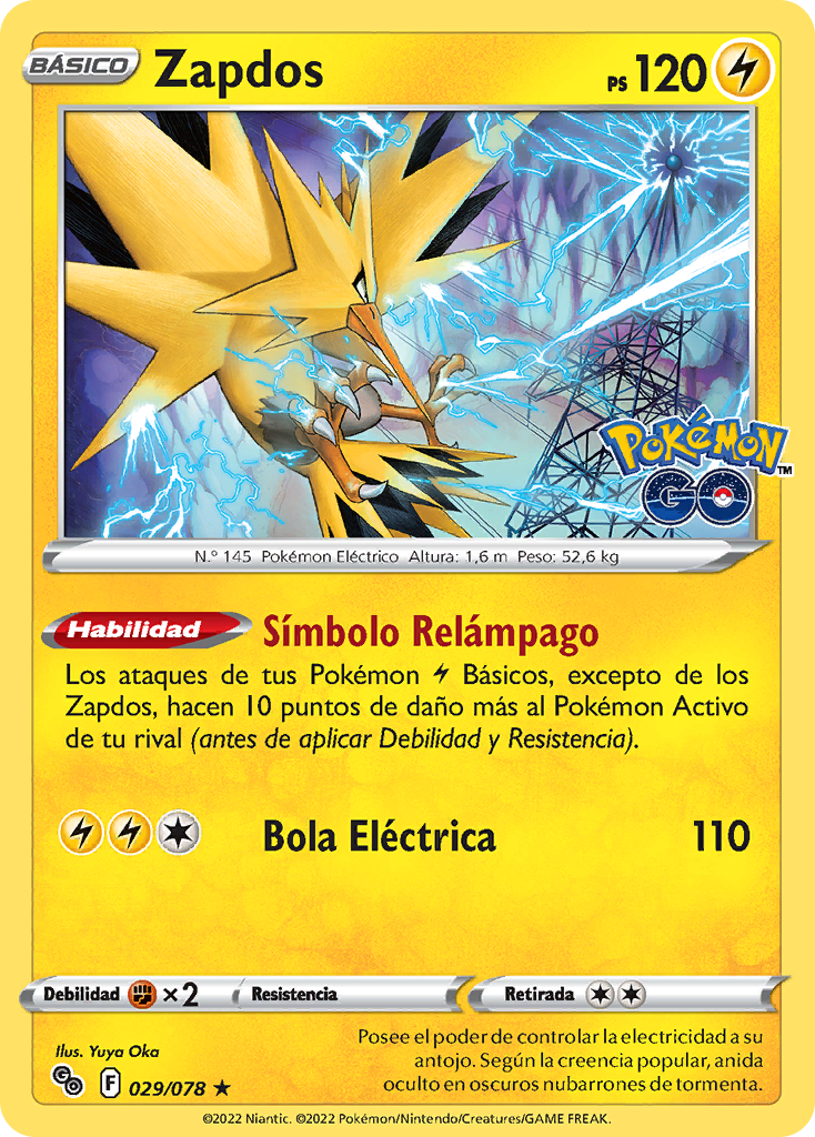 Zapdos (Pokémon GO TCG) - WikiDex, la enciclopedia Pokémon