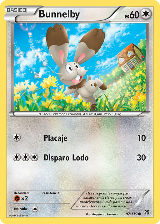 Bunnelby (Fuerzas Fantasmales TCG) - WikiDex, la enciclopedia Pokémon