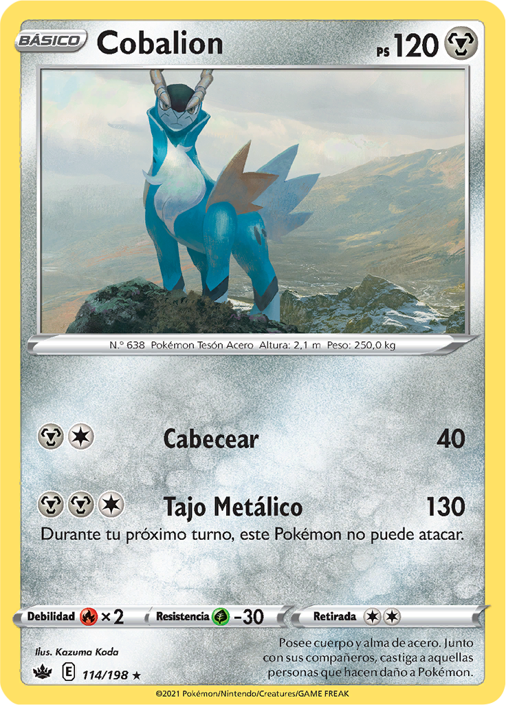 Cobalion (Reinado Escalofriante TCG) - WikiDex, la enciclopedia Pokémon