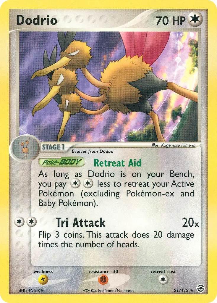 Dodrio (FireRed & LeafGreen TCG) - WikiDex, la enciclopedia Pokémon