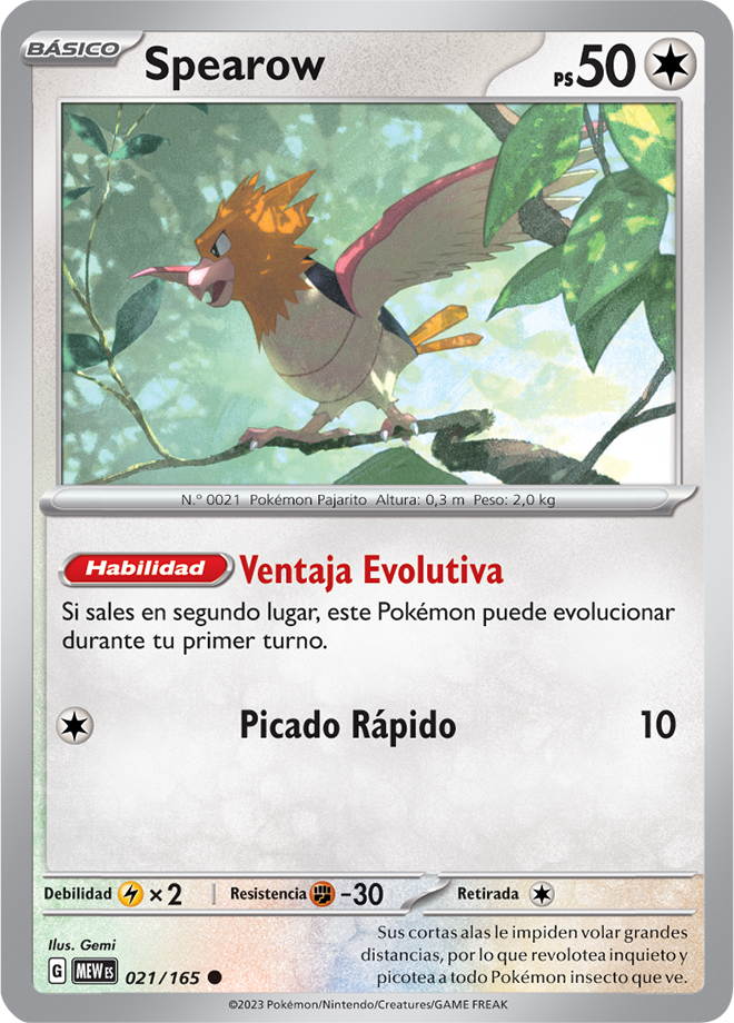 Spearow (151 TCG) - WikiDex, la enciclopedia Pokémon