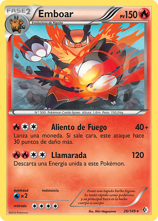 Emboar (Fronteras Cruzadas TCG) - WikiDex, la enciclopedia Pokémon