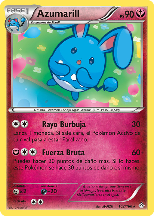 Azumarill (Duelos Primigenios 103 TCG) - WikiDex, la enciclopedia Pokémon