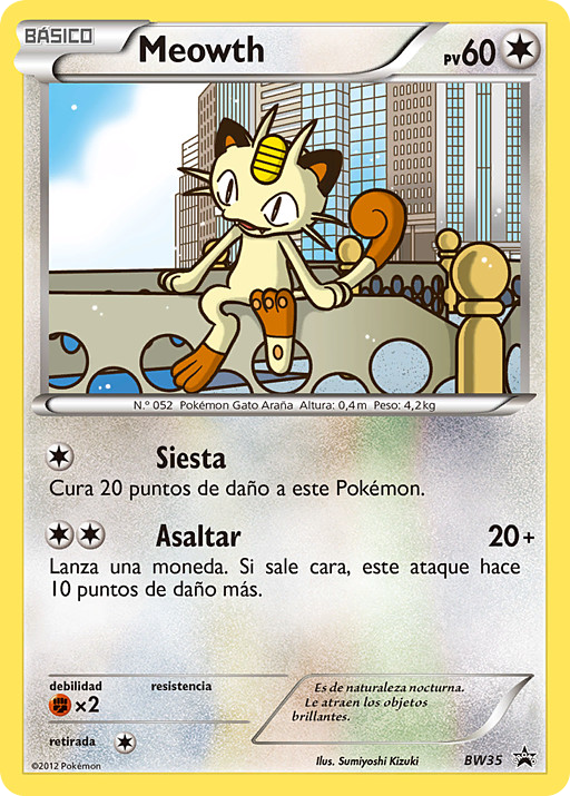Meowth (BW Promo 35 TCG) - WikiDex, la enciclopedia Pokémon