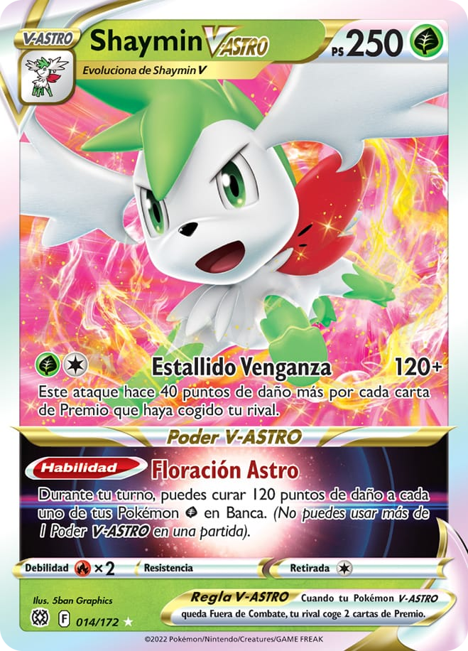 Shaymin V-ASTRO (Astros Brillantes TCG) - WikiDex, la enciclopedia Pokémon