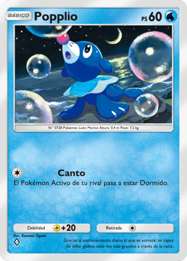 Popplio (Guardianes Celestiales 45 TCG Pocket) - WikiDex, la enciclopedia Pokémon