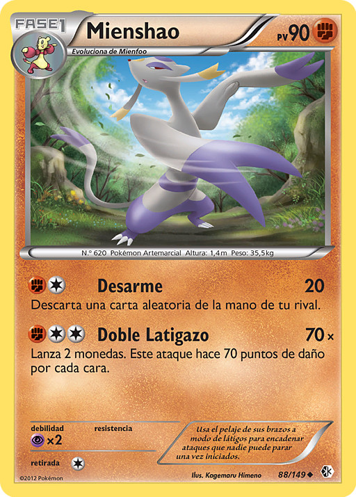 Mienshao (Fronteras Cruzadas TCG) - WikiDex, la enciclopedia Pokémon