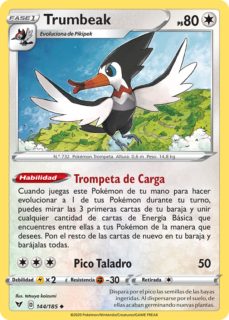 Trumbeak (Voltaje Vívido TCG) - WikiDex, la enciclopedia Pokémon
