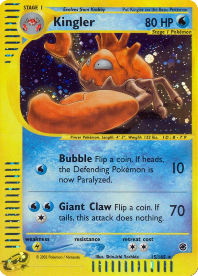 Kingler (Expedition Base Set TCG) - WikiDex, la enciclopedia Pokémon