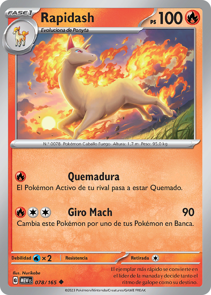 Rapidash (151 TCG) - WikiDex, la enciclopedia Pokémon